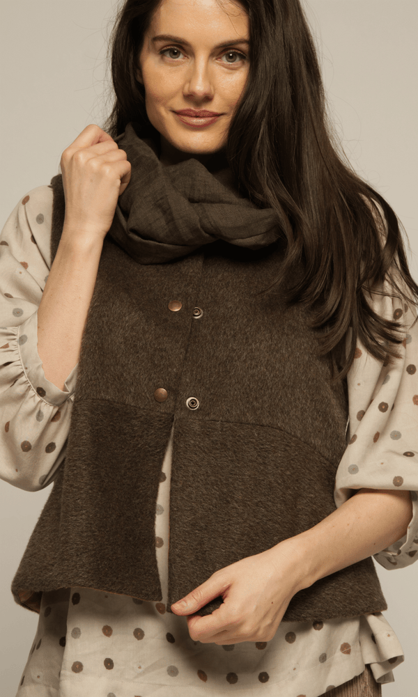 Violet Vest - Muse Linen Clothing